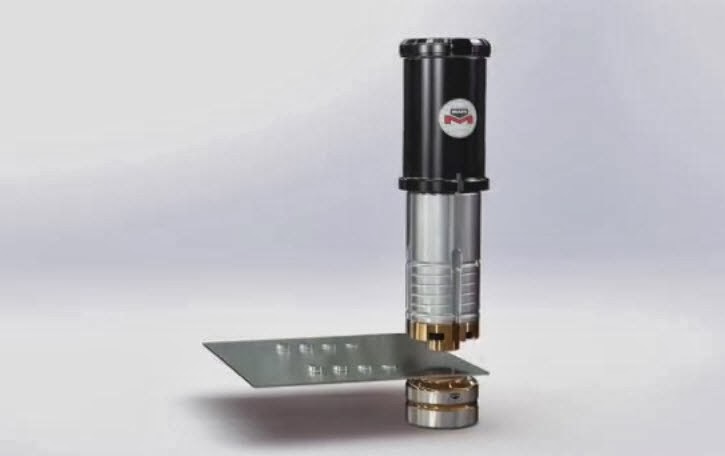 แสดงหลักการทำงานรูปแบบแอนิเมชั่น3Dของเครื่องพั้นรูที่มีความละเอียดสูง ...