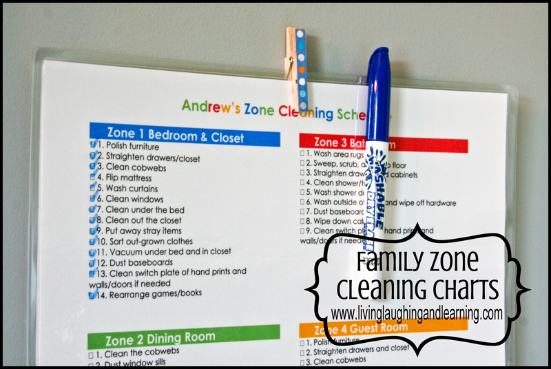 Living, Laughing, and Learning: Family Zone Cleaning
