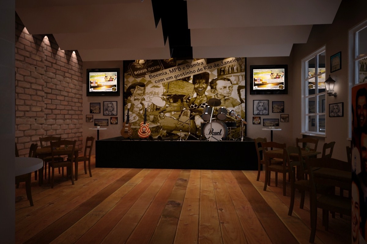 Alessandra Isolani - Arquitetura: PROJETO BOSSA NOVA BAR