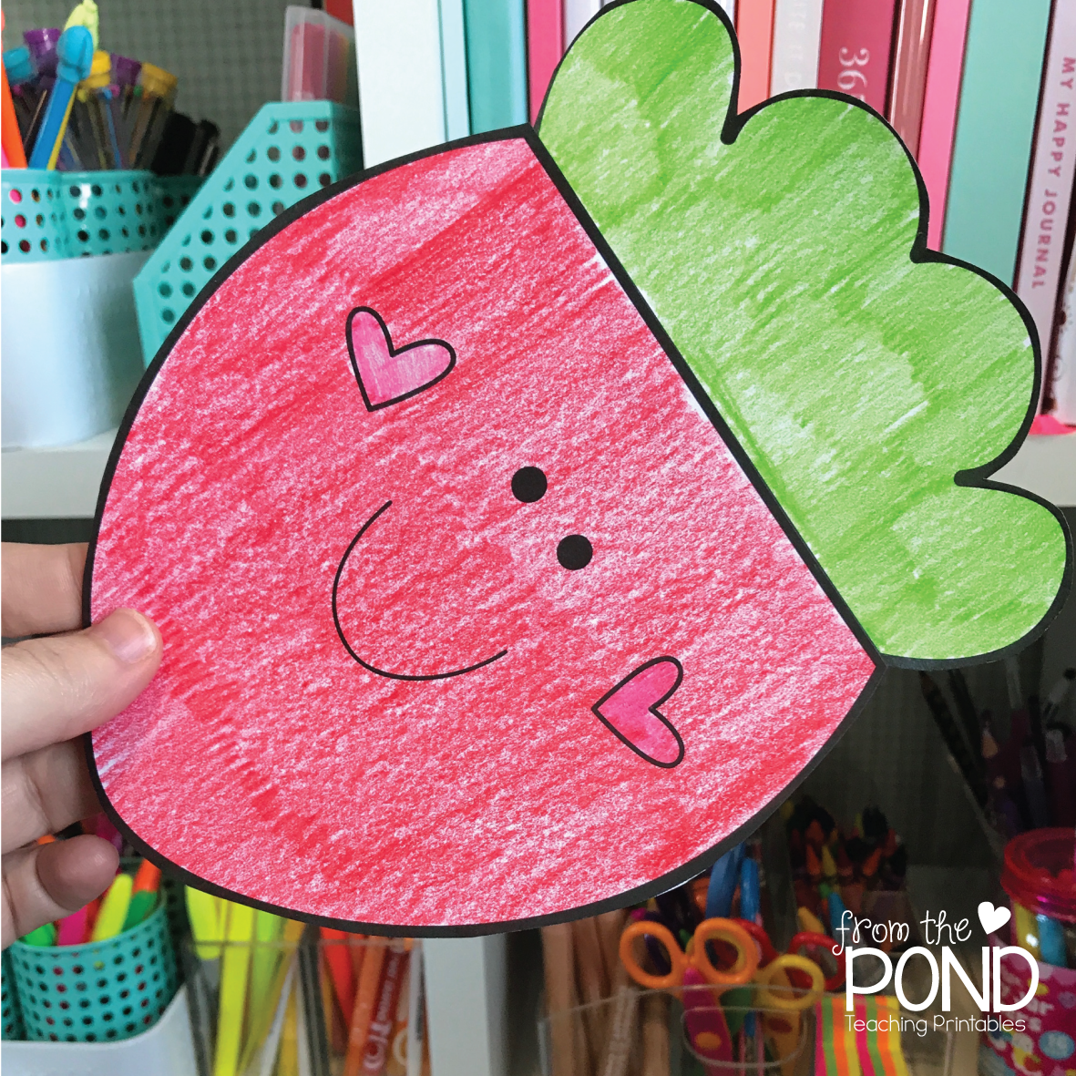 Strawberry Paper Kids Craft Free Download | From the Pond