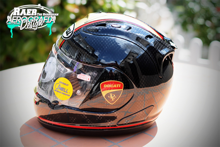 Racing Helmets Garage: Arai RX-GP "Ducati" 2013 by RAER The Barbarian