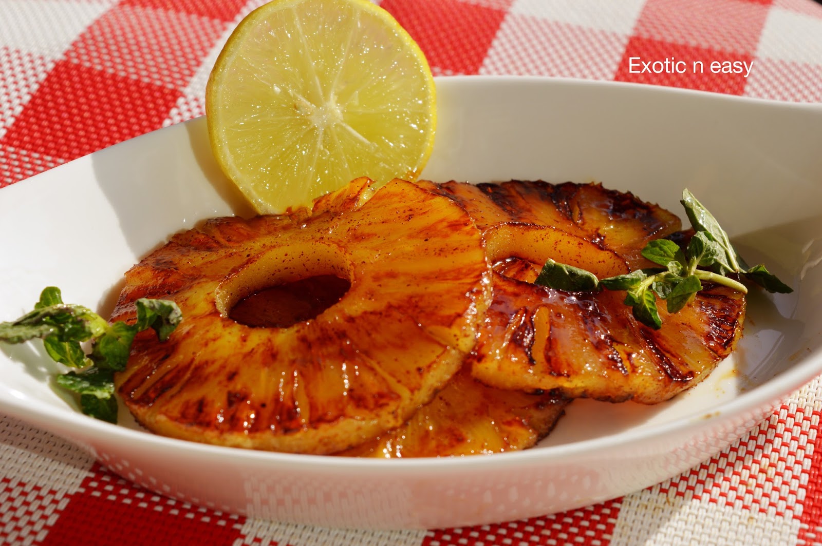 exotic-n-easy cooking: Grilled Pineapple