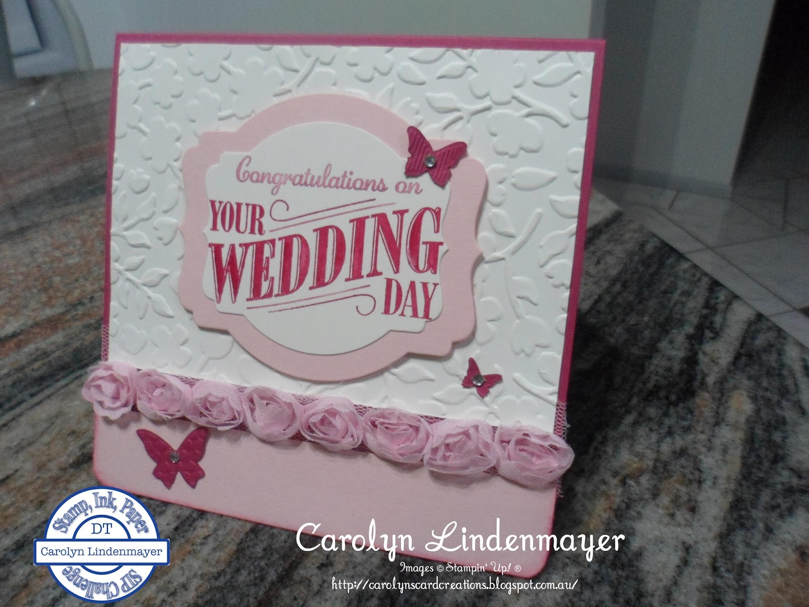 Stamp Ink Paper #41 Wedding Card challenge
