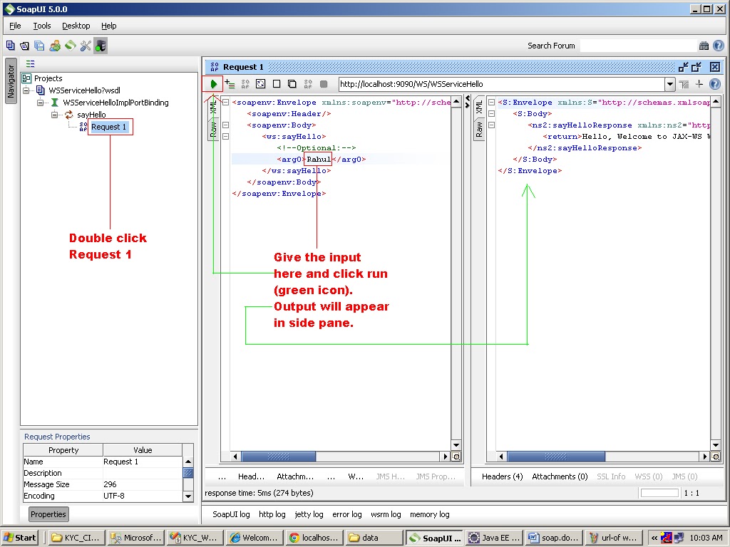 Web services in Java: How to call a Web service using servlet