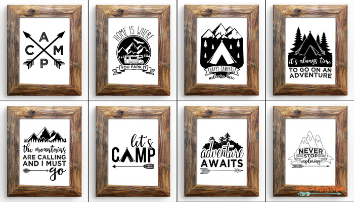 Eight Vintage Camp Art Printables | i should be mopping the floor