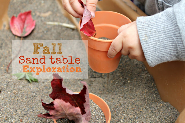 cute and peculiar: Fall sand play {Kids Co-op}
