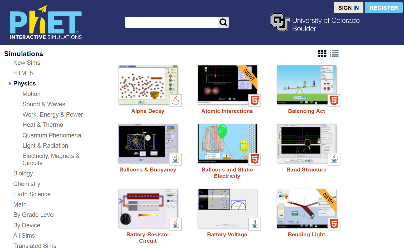 PhET ~ Veredas da Educação