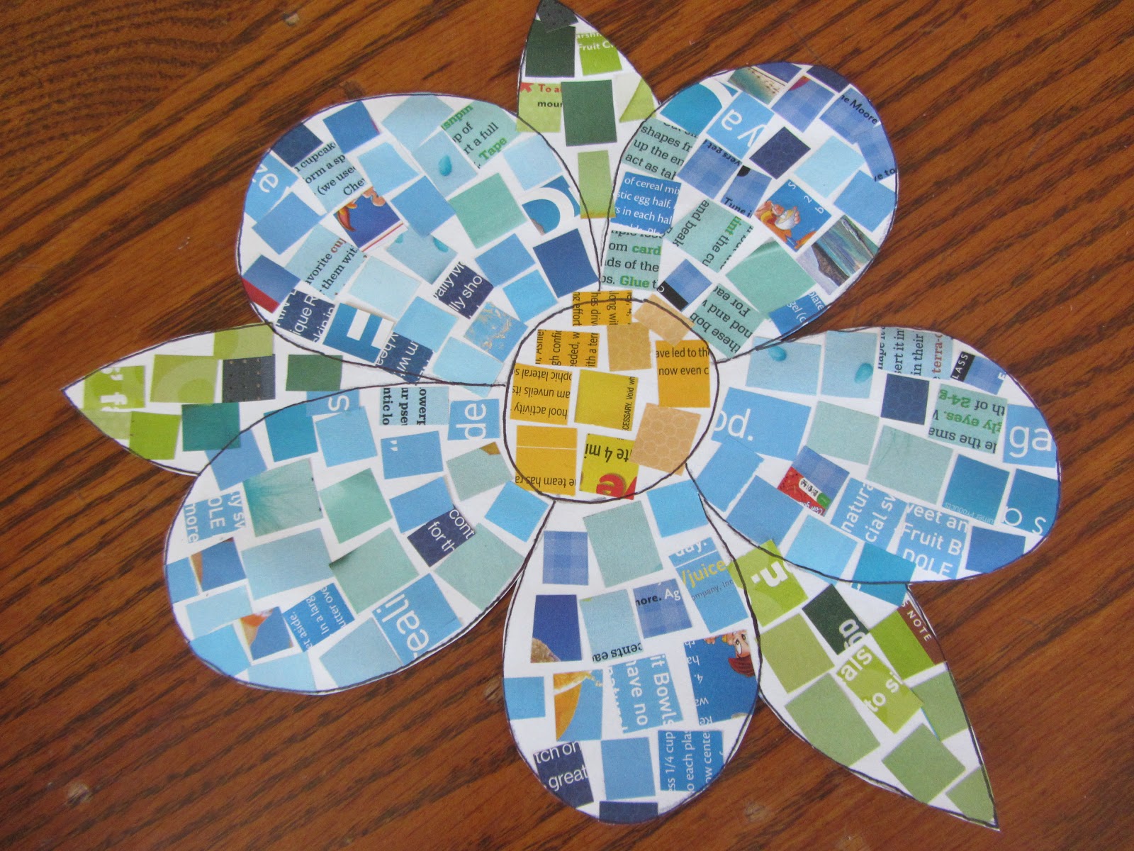 The Unlikely Homeschool: Greece Unit: Magazine Clipping Mosaics