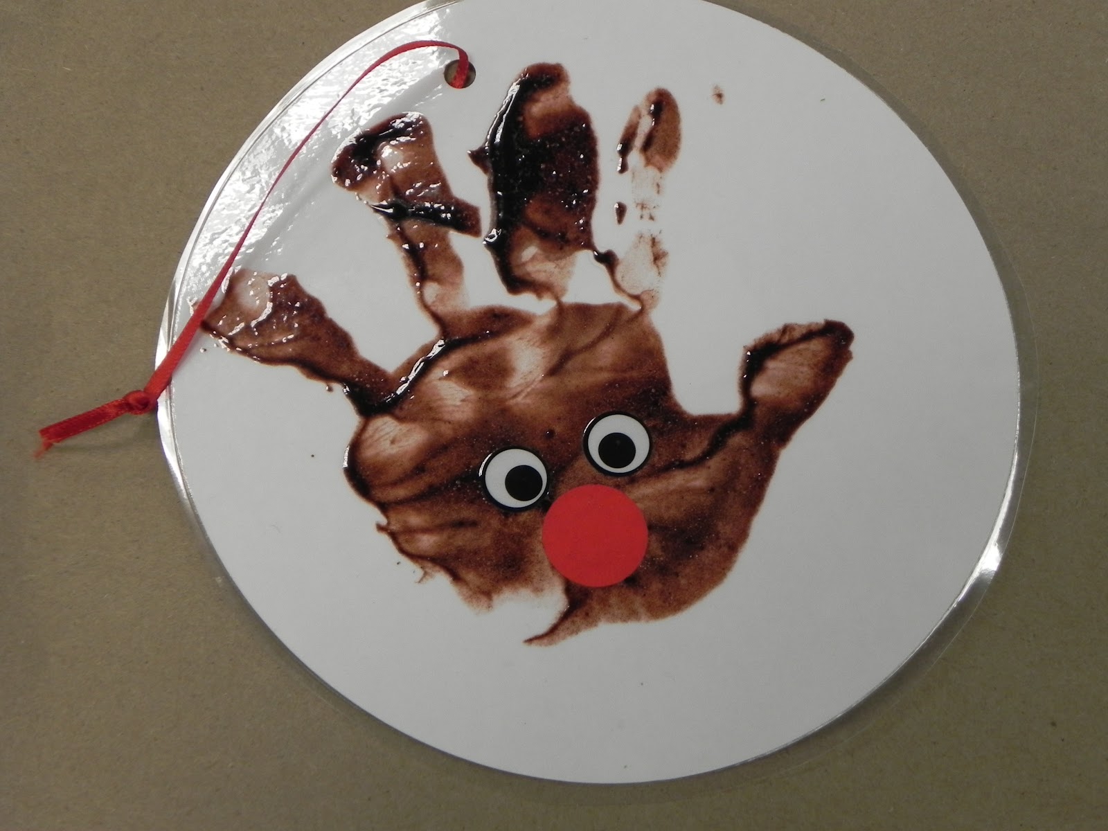Libraryland: Chocolate Handprint Reindeer