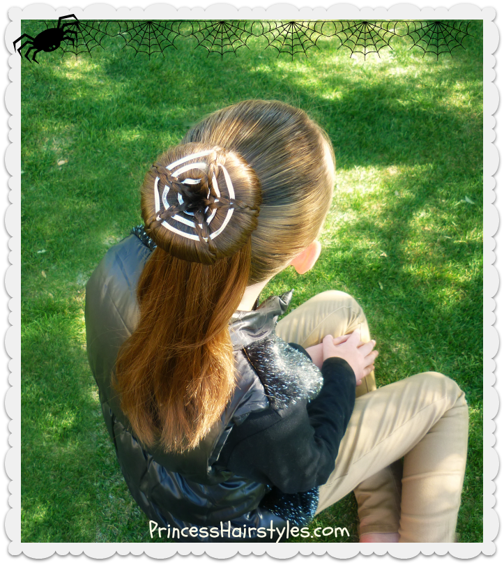 Spider Web Bun Hairstyle Tutorial Hairstyles For Girls Princess spider-web-bun-hairstyle-tutorial-hairstyles-for-girls-princess