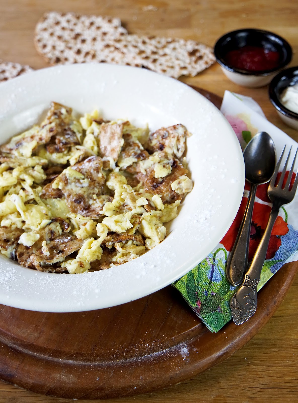 Kitchen Elf: Zoete Matzo Brei (gebakken matzes met roerei)