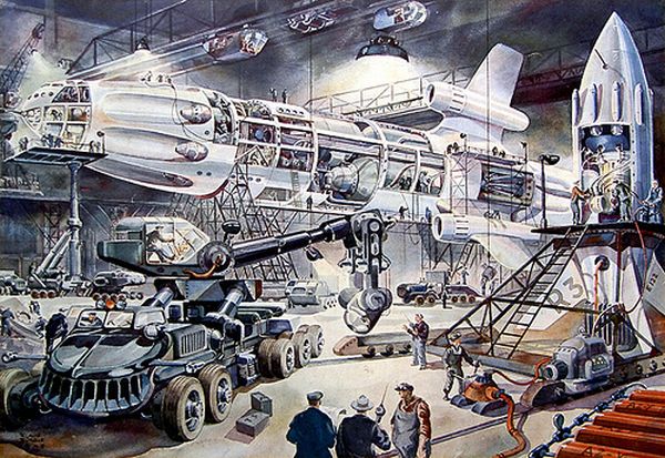 Retrofuturism - Design and Art : Aircraft and Flying Machines