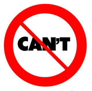 picture and comment: CAN'T