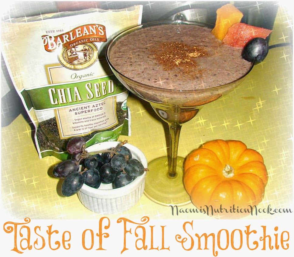 ~ Naomi's Nutrition Nook ~: A Vegan Taste of Fall Smoothie