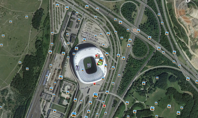 Allianz Arena: Google Earth