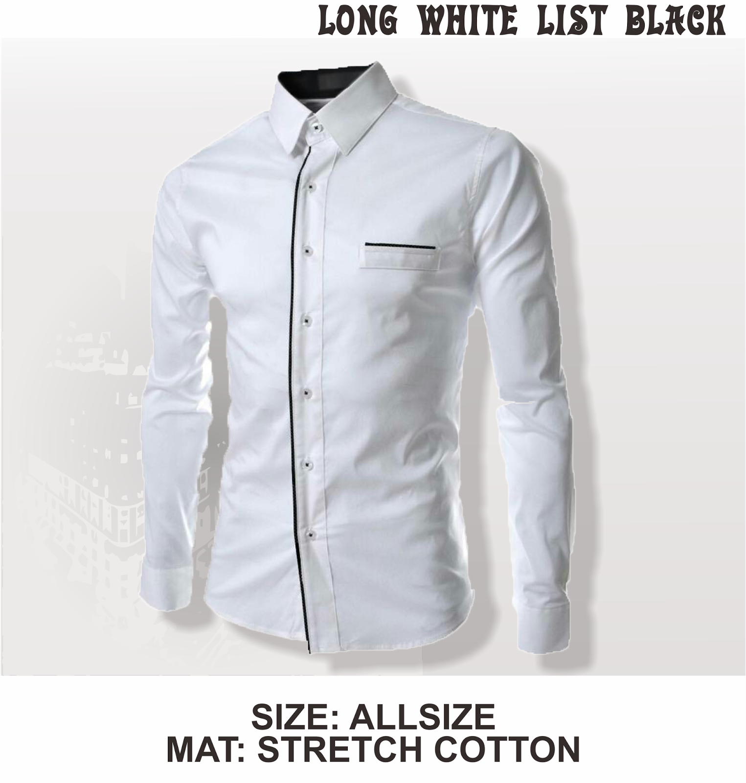 Jual Kemeja Pria - Kemeja Zone.id: Kemeja Katun Pria Berbahan Stretch