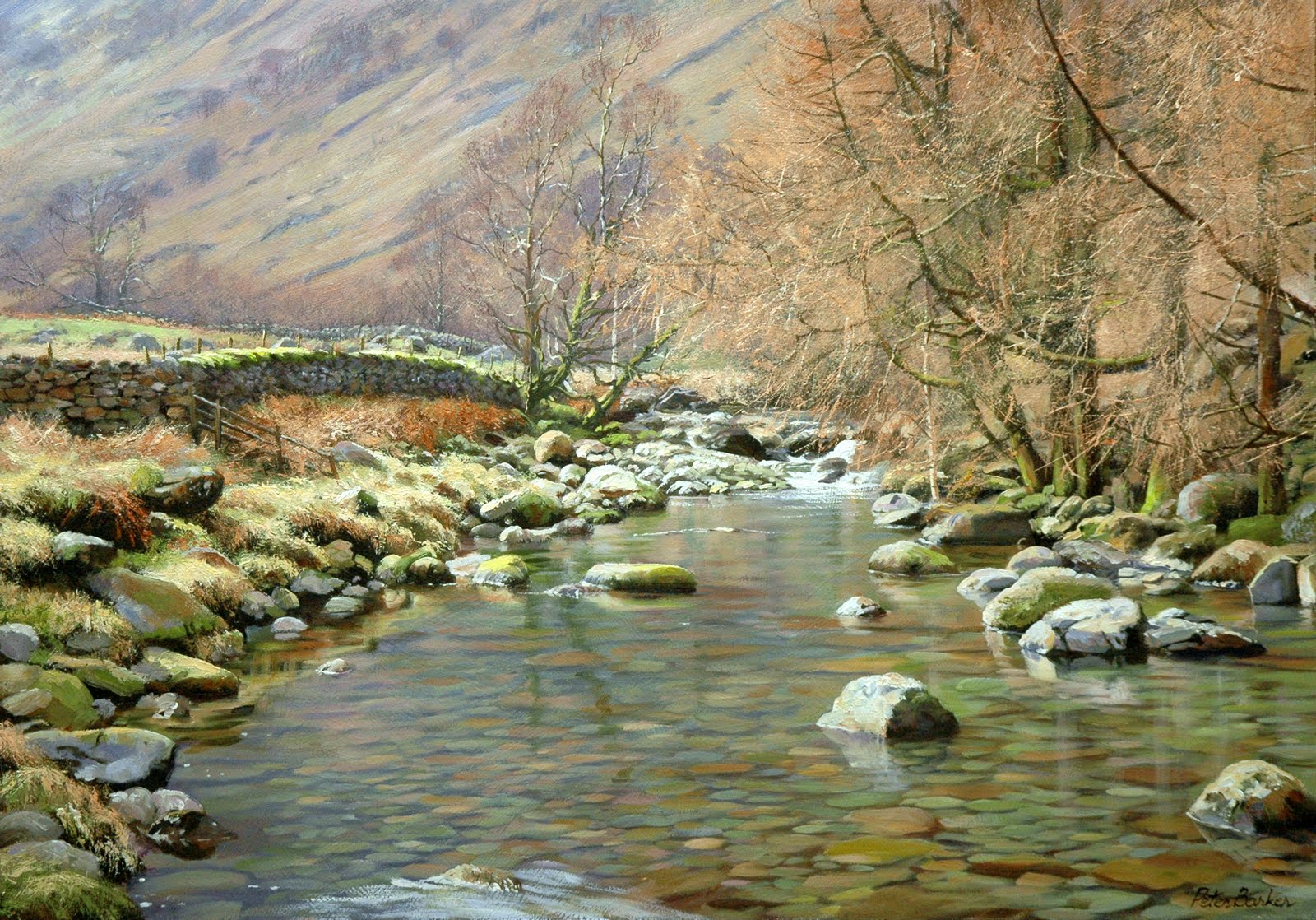Peter Barker's Palette: Clear Water, Langstrath Beck
