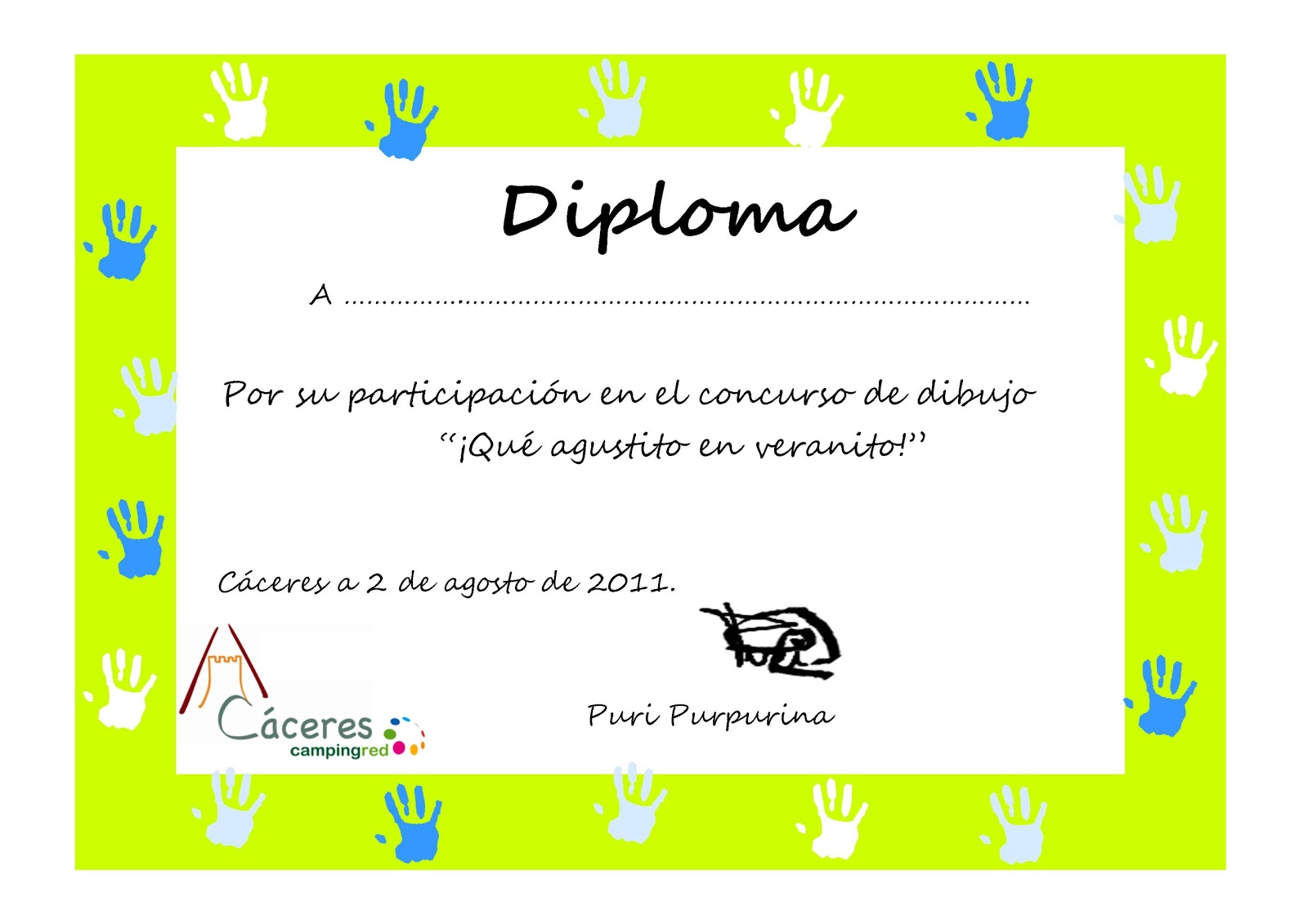 Diploma participacion para imprimir - Imagui