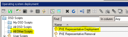 LANDESK Workflow: Deploy/Remove PXE Representative