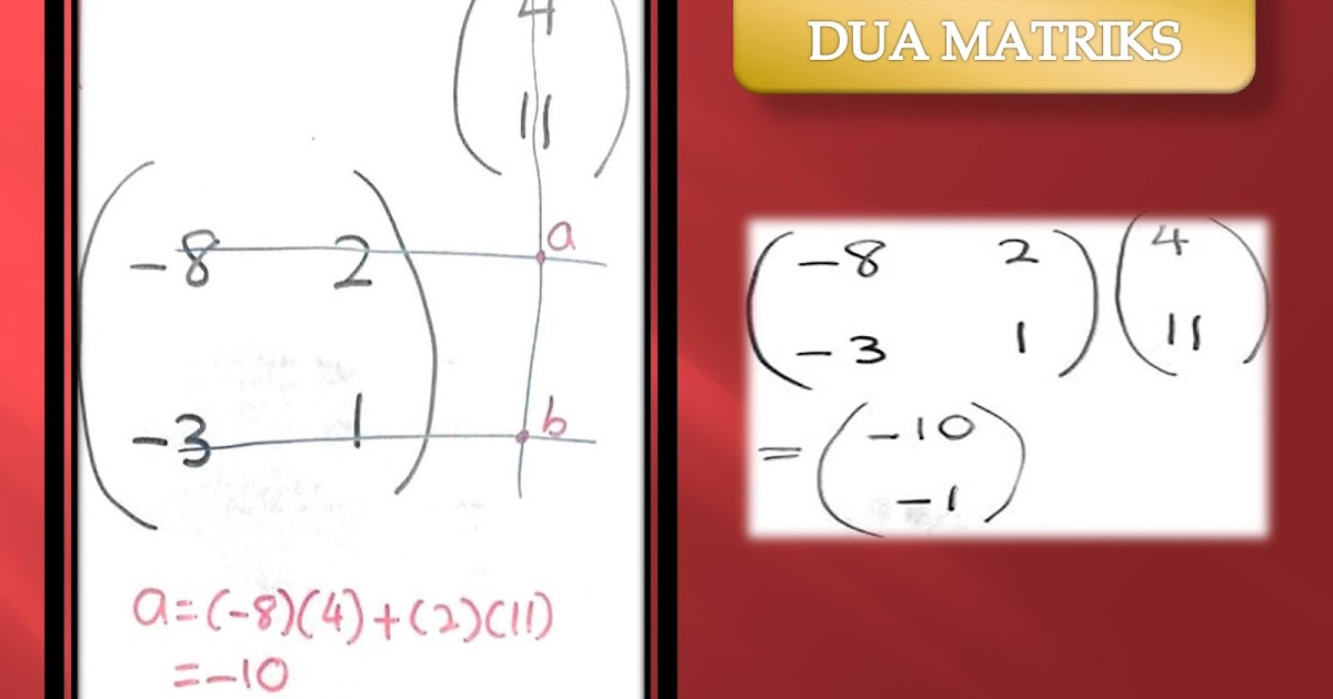 SERONOKNYA KONGSI ILMU: pendaraban dua matriks (spm)