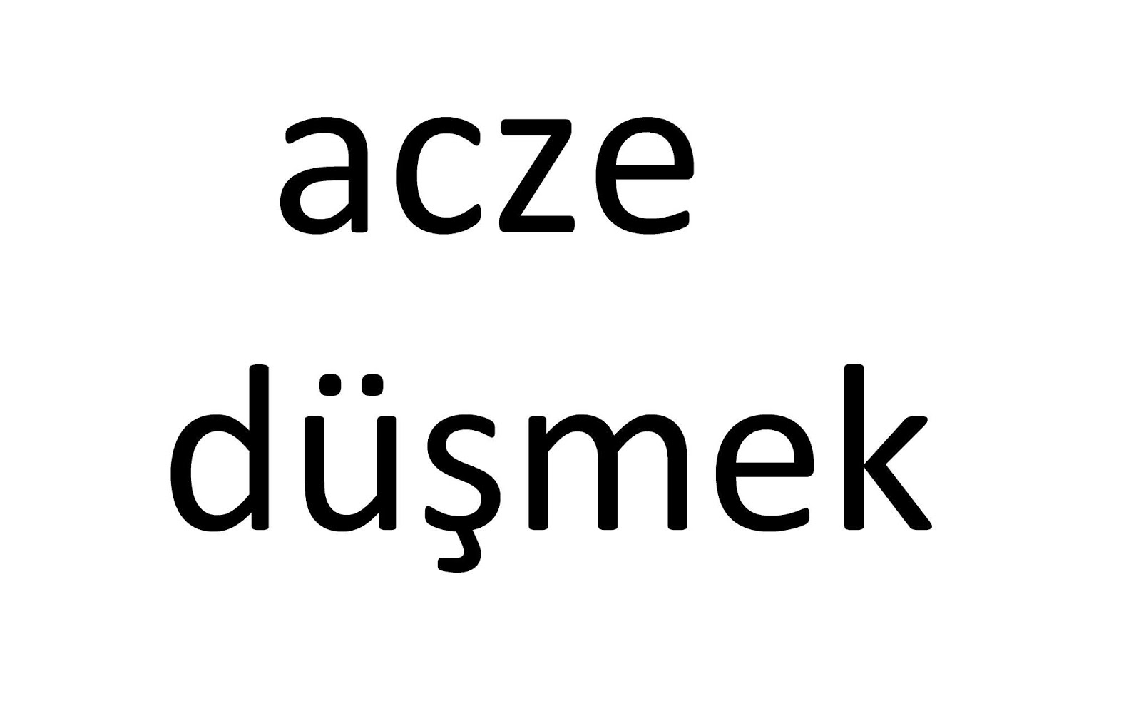 acze düşmek - BilginCin