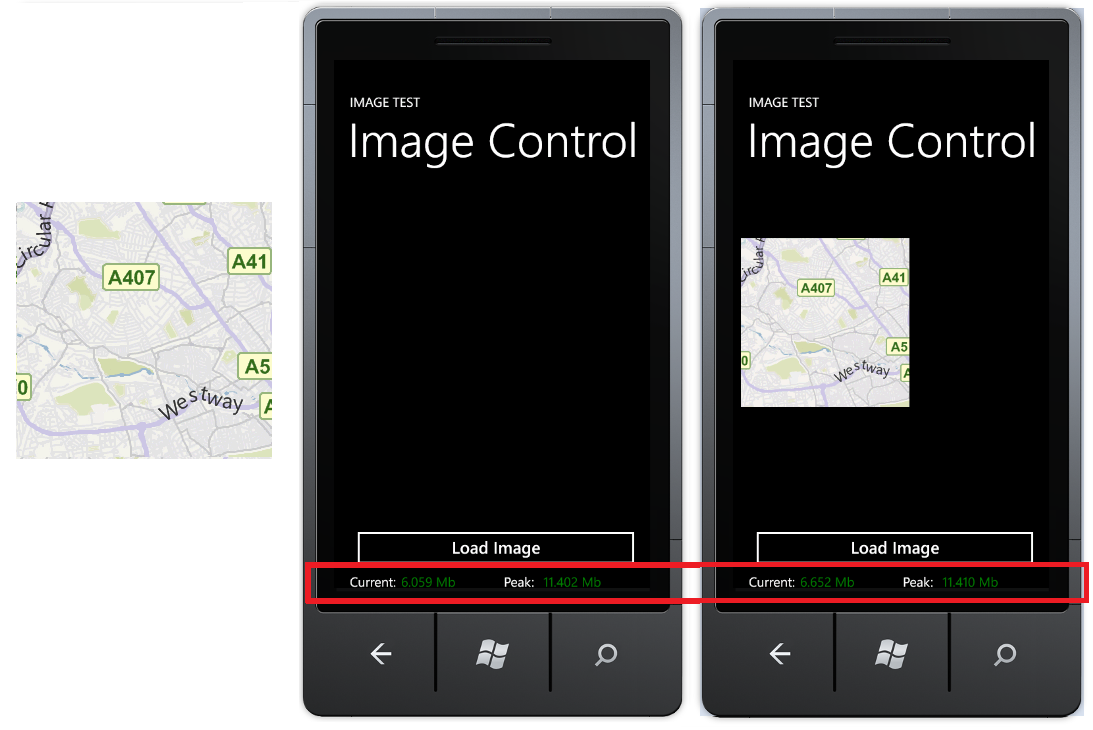 Observing network traffic for Bing Maps control in WP7