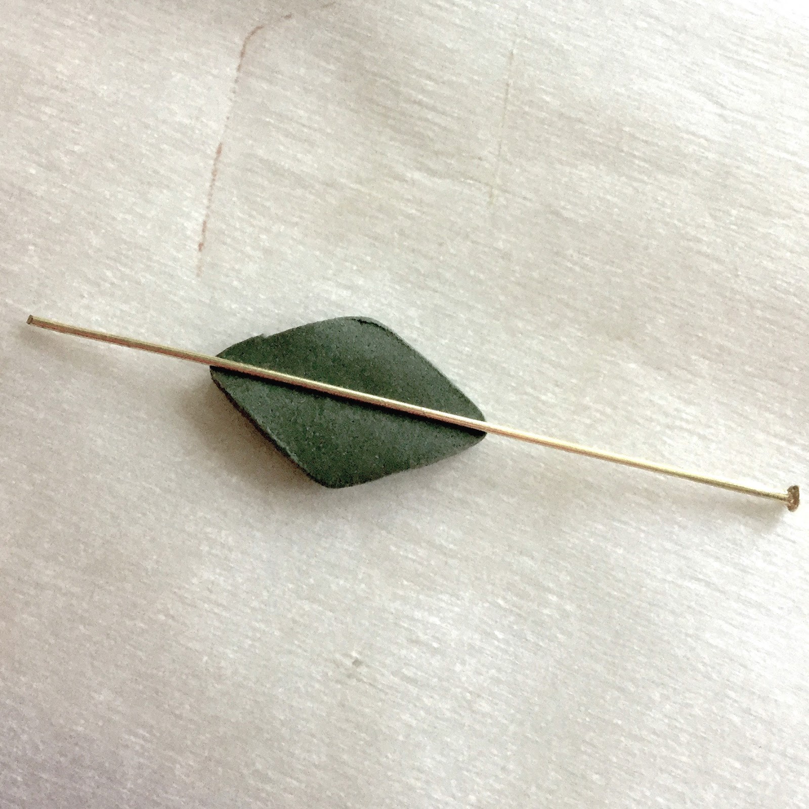 Diamond Pattern Polymer Clay Pendant