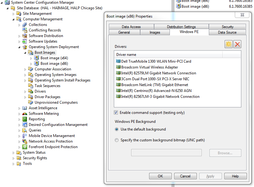 Enterprise Desktop Guidance: SCCM: Deploy Microsoft DART through OSD