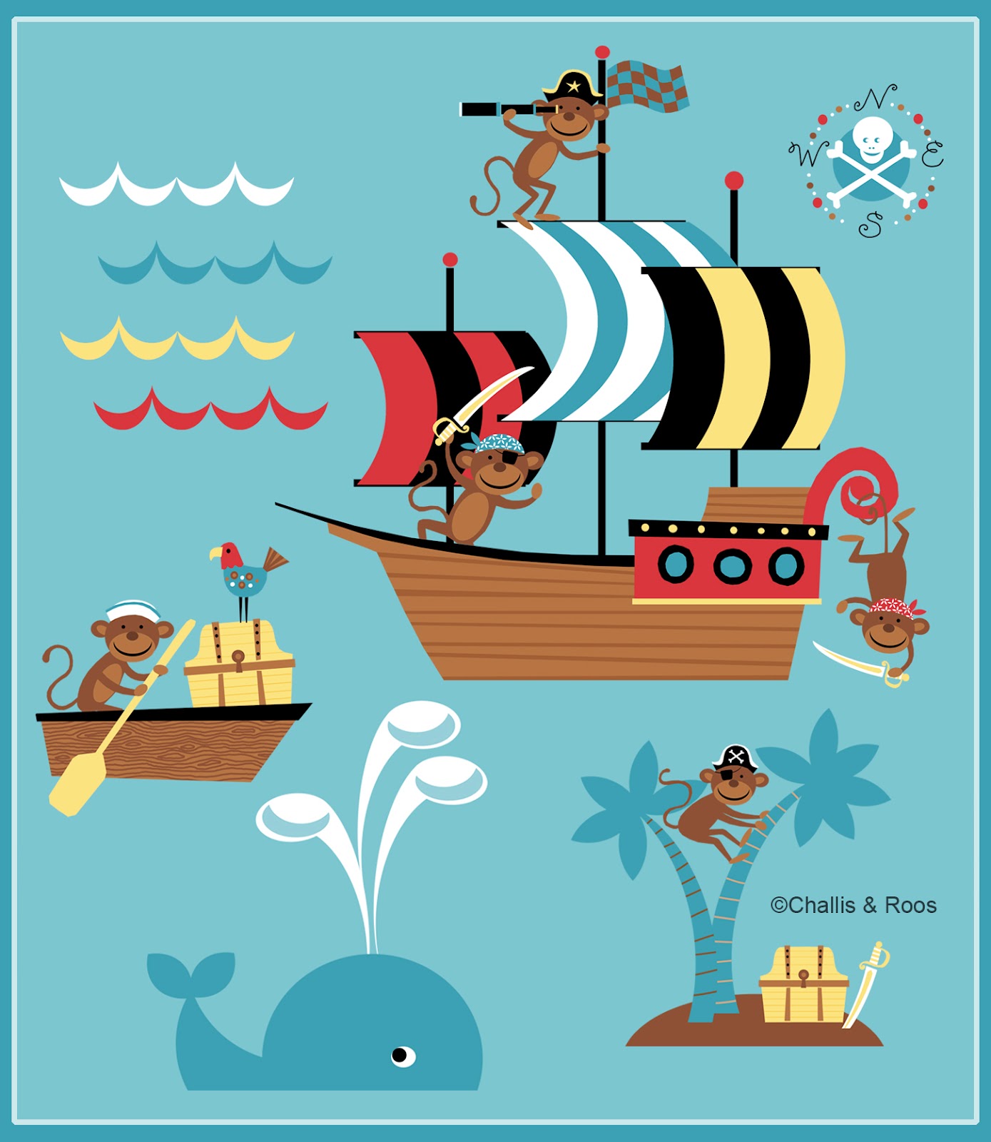 Courtesy of the Artist: Ahoy, Pirate Monkeys!