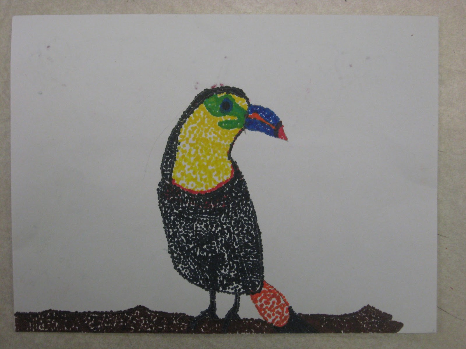 Miss Young's Art Room: 5th Grade Pointillism Birds