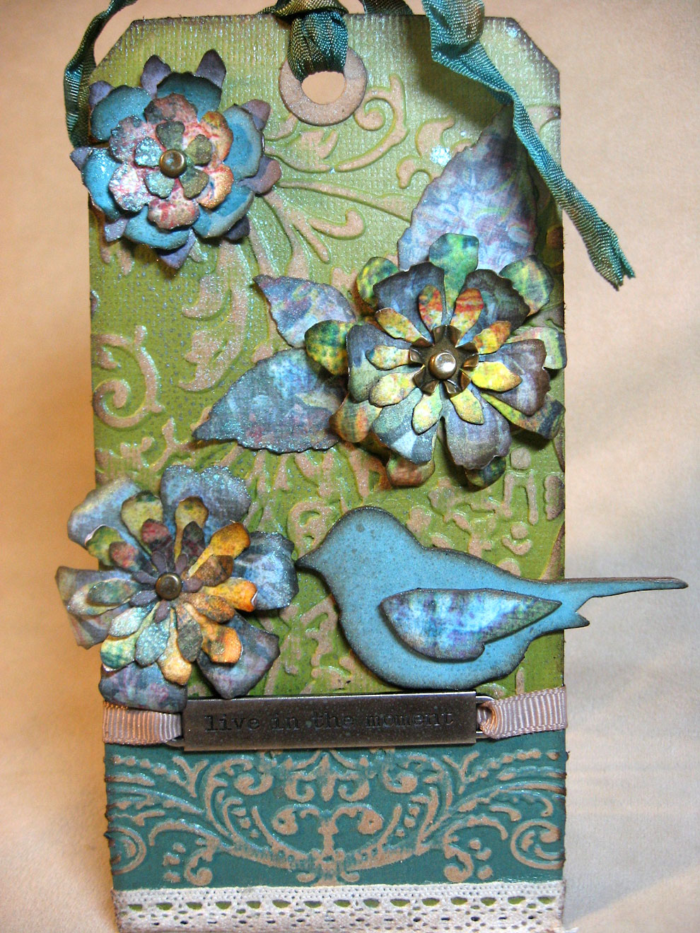 April Tag inspired by Tim Holtz