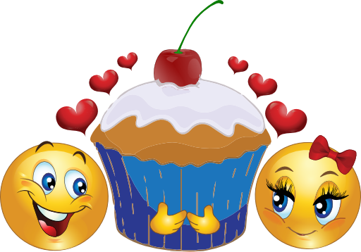 Sharing a Cupcake | Symbols & Emoticons