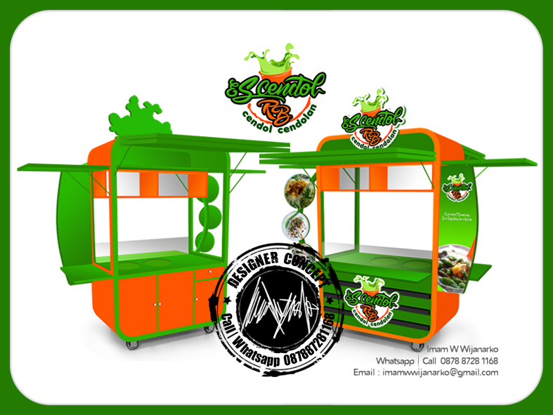 Desain & Produksi Gerobak: Desain Gerobak Es Cendol RB