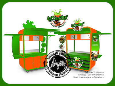 Desain & Produksi Gerobak: Desain Gerobak Es Cendol RB