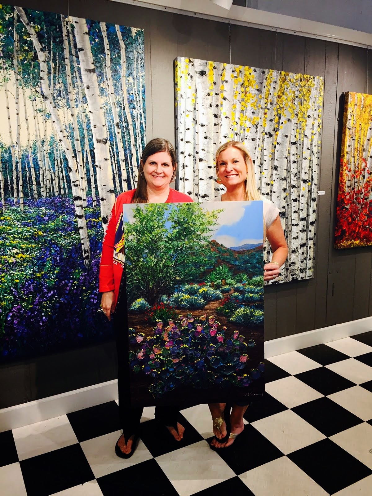 Aspen Paintings by Contemporary Aspen Artist Jennifer Vranes, Birch ...