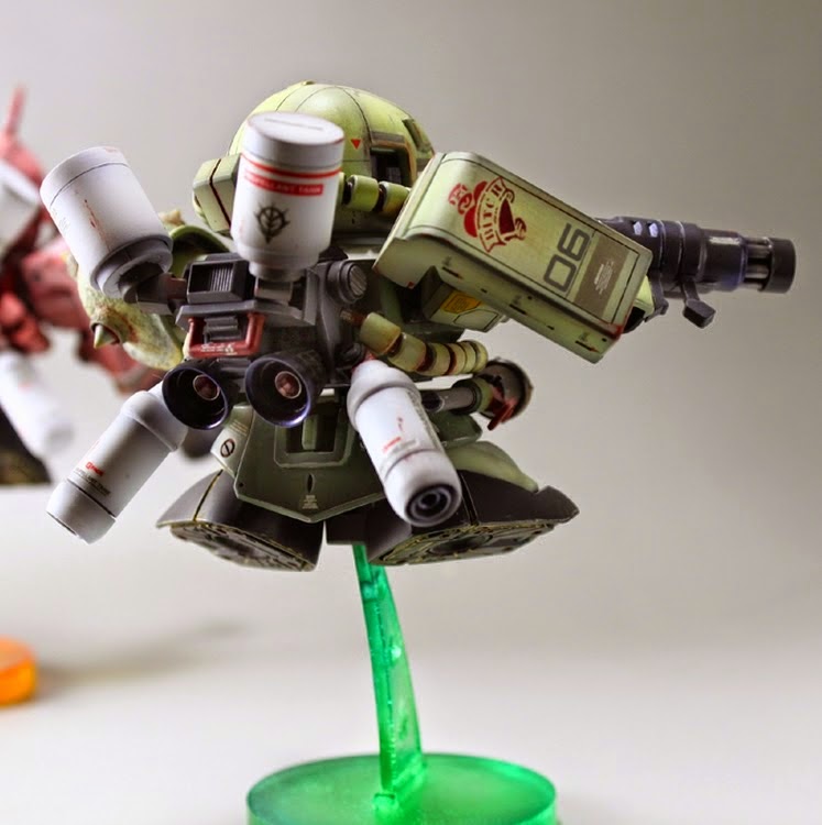 Gundam Family: SD Zaku II Super Back Pack Custom Build