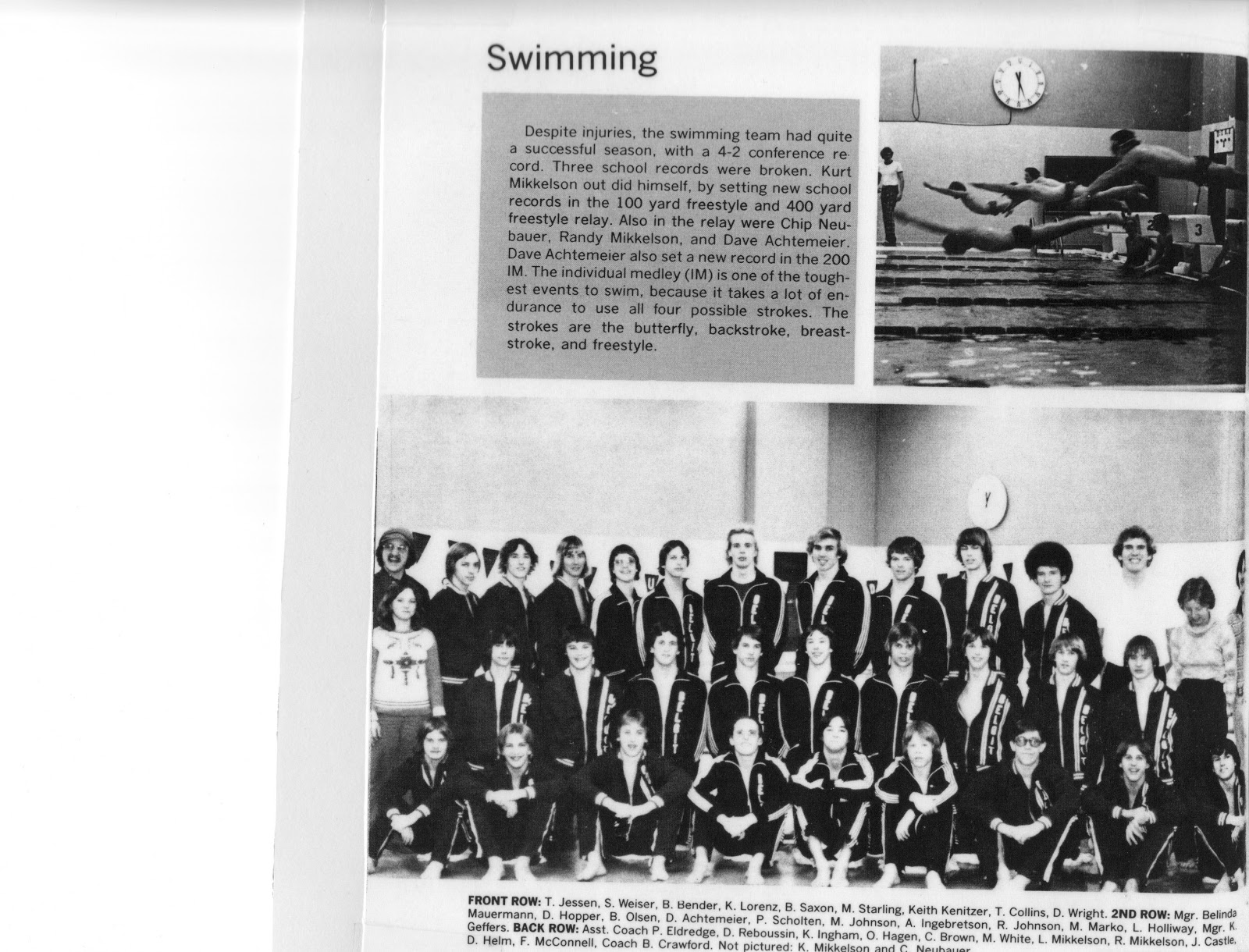 Beloit TIDE Swim/Dive: Late 1970's