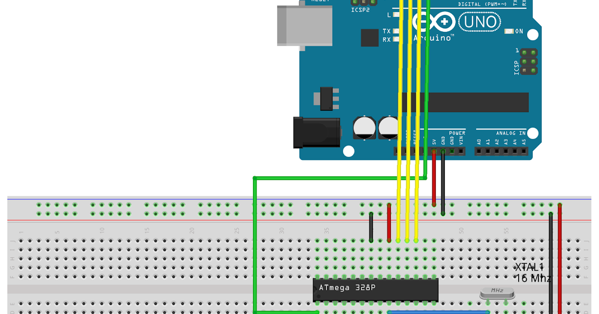 Arduino-er: Use Arduino Uno as ISP to burn Bootloader on ATmega328