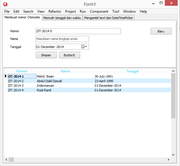 Membuat Baris atau Cell DBGrid Menjadi Berwarna pada Delphi - JL | Delphi