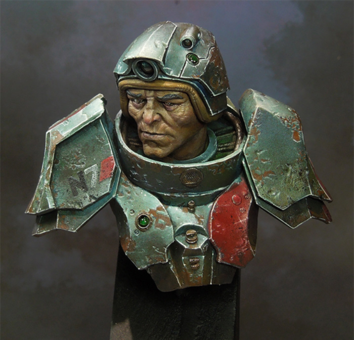 Old Commander Shepard | planetFigure | Miniatures