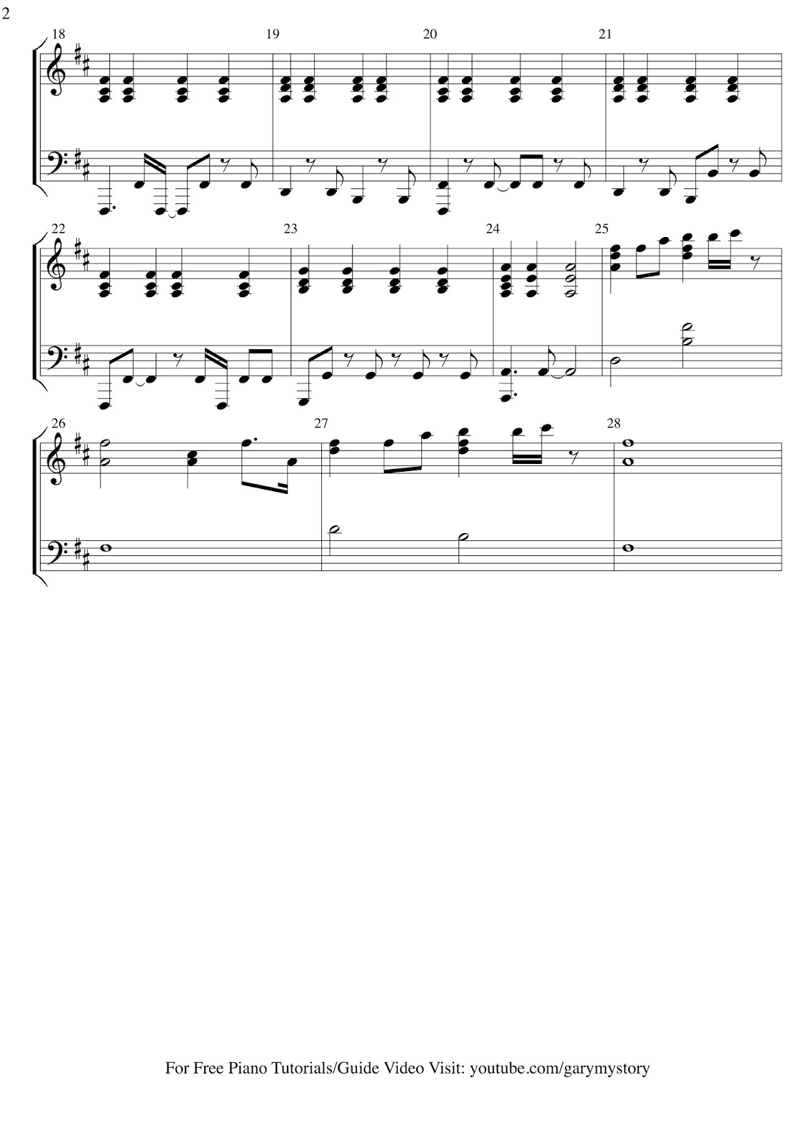 Ne Yo Two FREE PIANO SHEET MUSIC Easy Piano Tutorial Video Song ne-yo-two-free-piano-sheet-music-easy-piano-tutorial-video-song