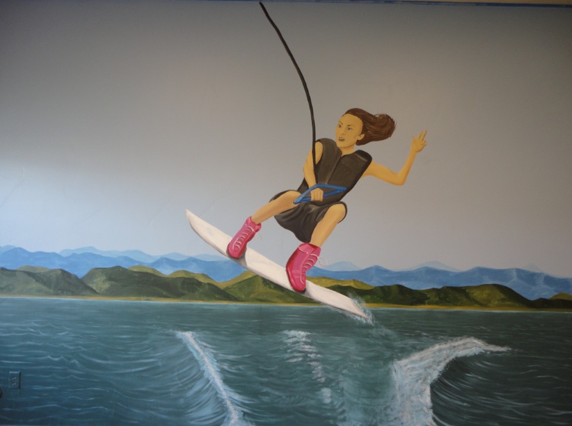 Bawden Fine Murals: Wakeboard Mural