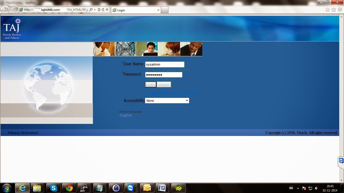 Technology Stack: Self Service (html/jsp) Pages turn to complete Dark ...