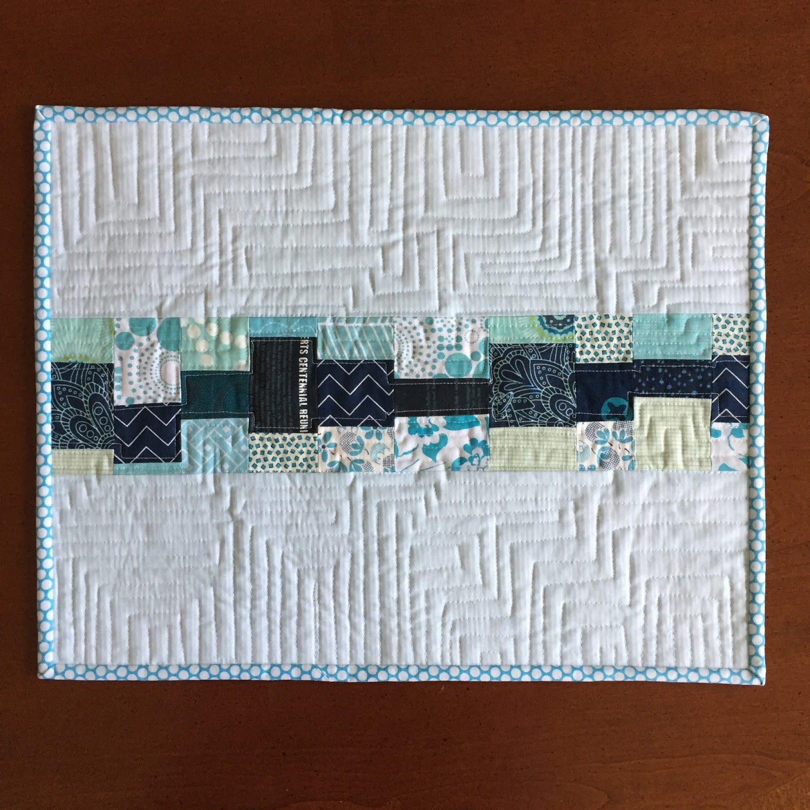Teaginny Designs: More Improv Quilted Placemats
