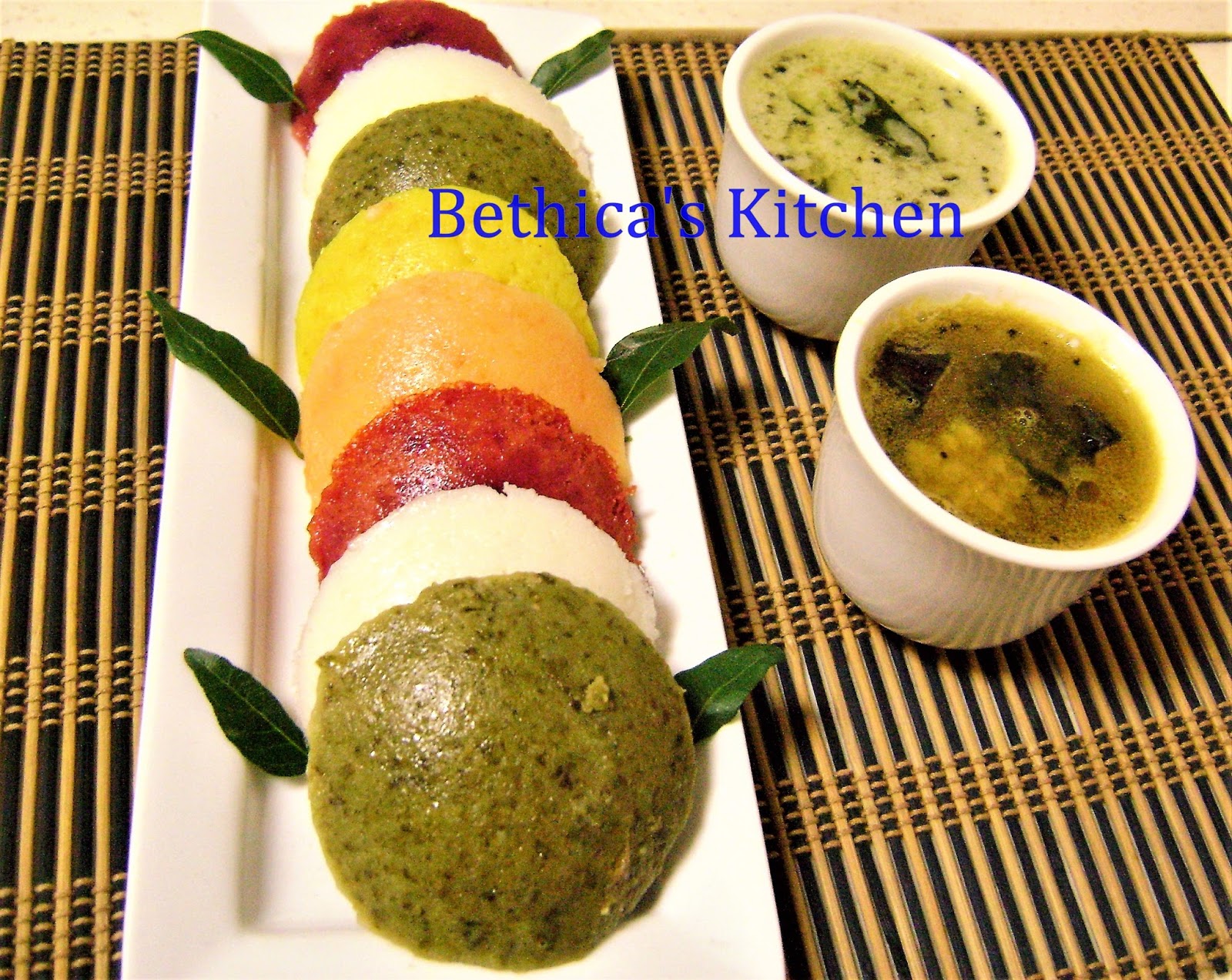 Bethica's Kitchen Flavours: Yummy Colourful Idlis (Steamed Rice Cakes ...