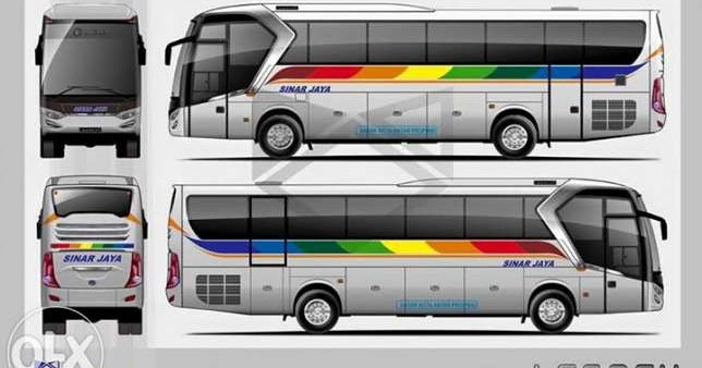 Blueprint Bus legacy Bluprint bus indonesia | Membuat Model bus dengan ...