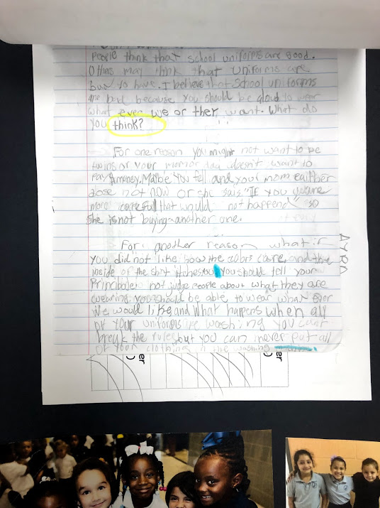Opinion Writing with Text-Based Evidence - School and the City