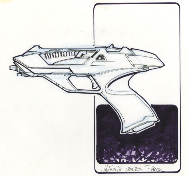 STAR TREK ENTERPRISE Phaser Concept Designs by Johnny Eaves « Film Sketchr