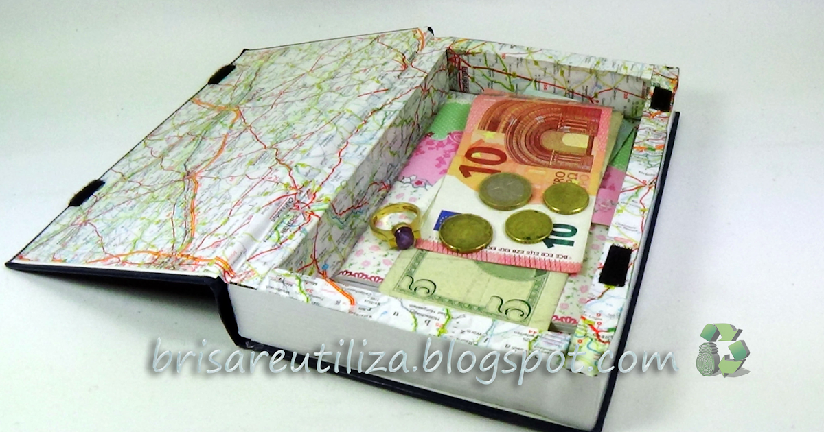 Ecobrisa Manualidades: Caja secreta en forma de libro