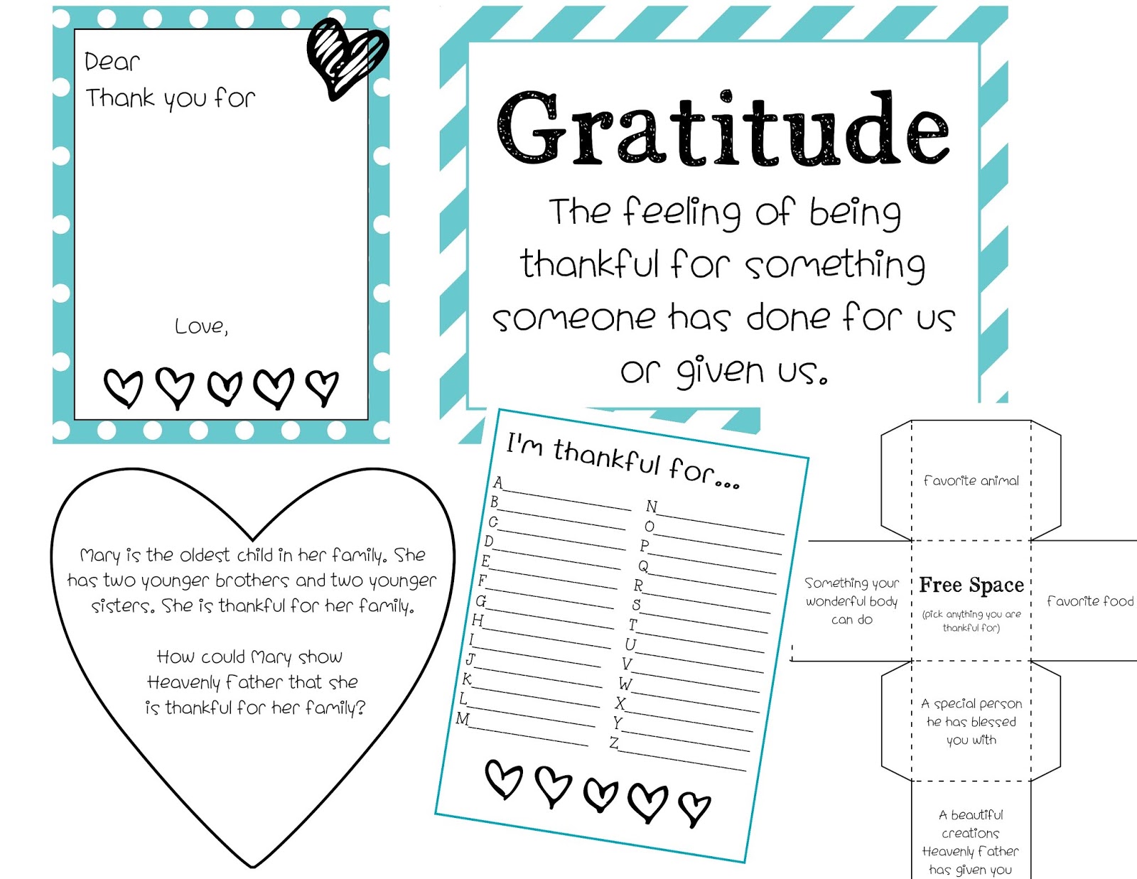 The Cozy Red Cottage: I can Show Gratitude (Primary 2 Lesson 24)